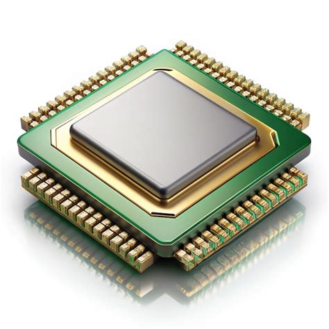 3d Iilustration Of Microprocessor Isolated On White Background