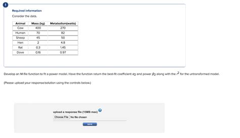 solved required information consider the data develop an