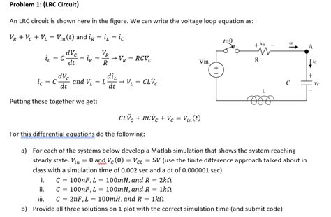 Solved An Lrc Circuit Is Shown Here In The Figure We Can Solved An Lrc Circuit Is Shown Here In The Figure We Can