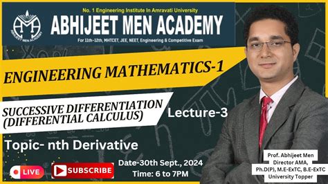 Engineering Mathematics 1 Successive Differentiation Nth Derivative