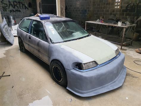 Honda Civic Ef Crx Front End Drag Style Jp Fiber Shop