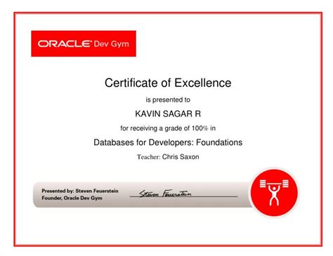 Kavin Sagar R On Linkedin Oraclecertified Databasedeveloper