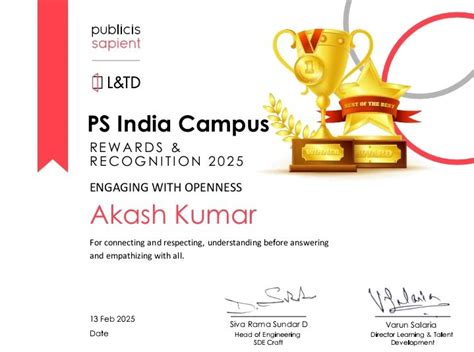 Gratitude Corevalueaward Mentorship Learning Growth Publicissapient