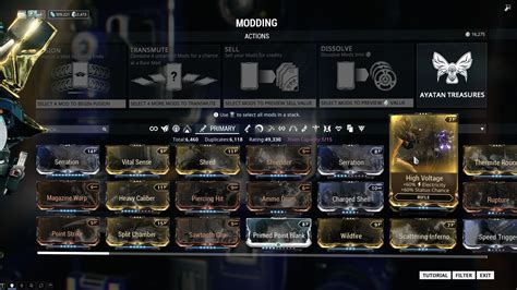 Warframe Mods Applying And Combining Mods Warframe Mods Guide Page