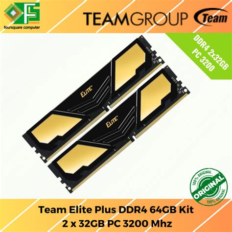 Jual Ram Team Elite Plus Ddr4 64gb Kit 2x32gb Pc 3200 Mhz Memory Pc