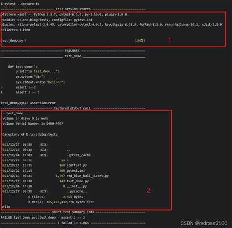Pytest 如何使用 Capture参数设置实时打印及capture Log打印 Csdn社区