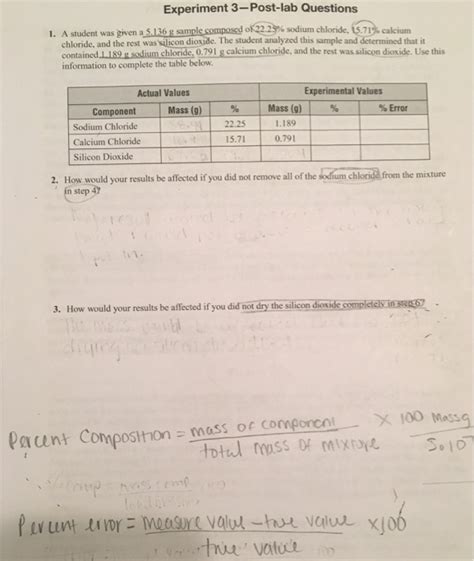 Solved Experiment 3 Post Lab Questions 1 A Student Was