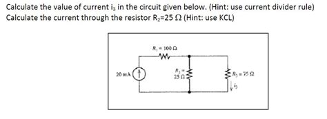 Solved Calculate The Value Of Current I3 In The Circuit Chegg Com