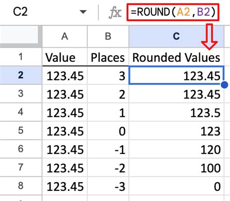 How To Round Numbers In Google Sheets Sheets Help