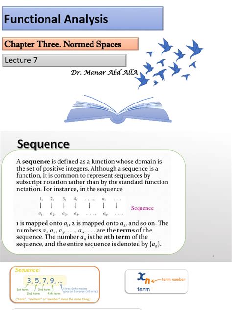 Functional Analysis The Normed Space 007 Pdf Sequence Function