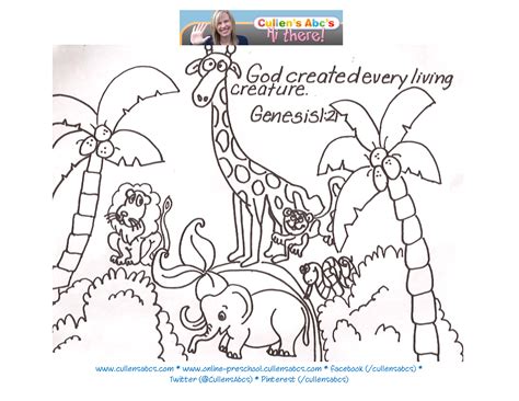 God Created The Earth Coloring Pages Free Printable Coloring Sheets
