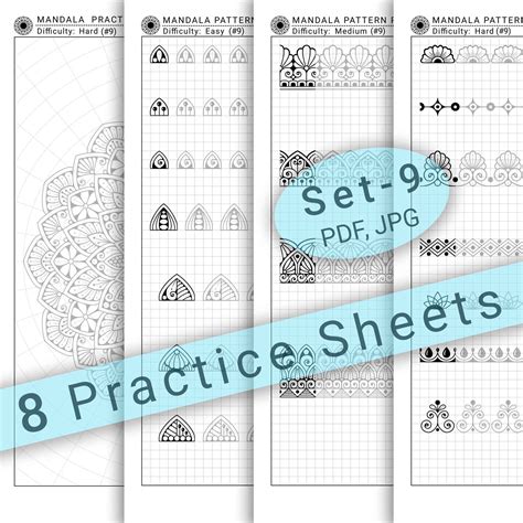 Free Printable Mandala Practice Sheets
