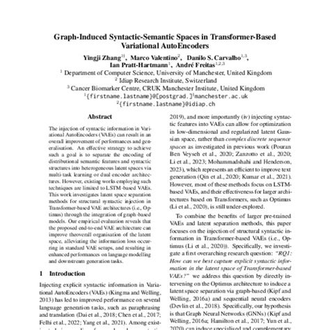 Graph Induced Syntactic Semantic Spaces In Transformer Based