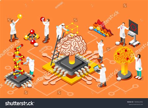 Brain Chip Artificial Intelligence Human Science Stock Vector Royalty