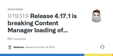 Release 4171 Is Breaking Content Manager Loading Of Single Types