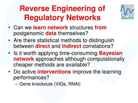 Ppt Reverse Engineering Gene And Protein Regulatory Networks Using Graphical Models