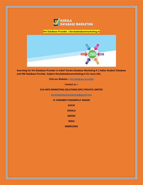 Ppt Hni Database Provider Powerpoint Presentation Free Download Id11087876