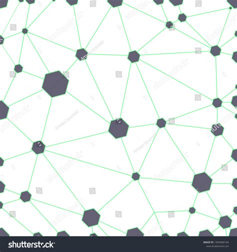 Vector Hexagonal Background Digital Geometric Abstraction Stock Vector