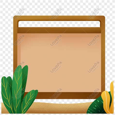 나무 프레임 테두리 Png 일러스트 무료 다운로드 Lovepik