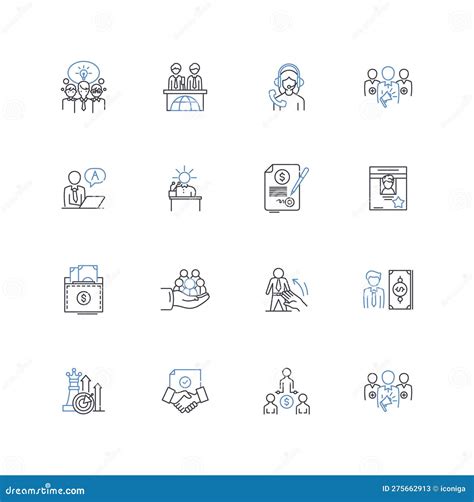 Facilitating Line Icons Collection Guiding Nurturing Supporting Mediating Empowering