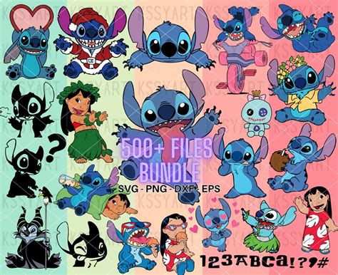 Lilo And Stitch Svg Bundle Files Lilo And Stitch Svg For Cricut Layered Files Stitch Svg