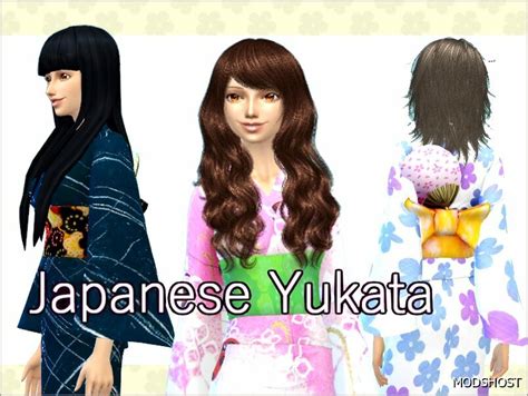 Japanese Yukata Sims 4 Clothing Mod Modshost