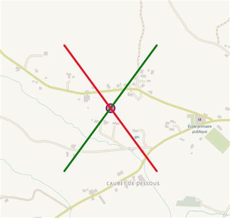 Leaflet And Turfjs Can Not Draw Perpendicular Lines Using Destination And Bearing Stack Overflow