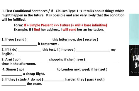 II First Conditional Sentences If Clauses StudyX