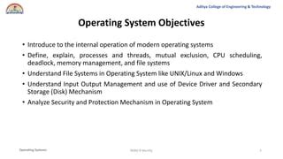 Introduction To Operating Systems Overview Ppt