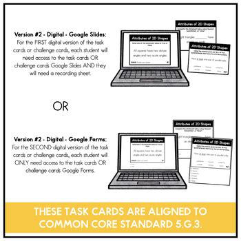 Attributes Of 2D Shapes Task Cards By Teaching To Engage TPT