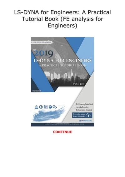 Download Ls Dyna For Engineers A Practical Tutorial Book Fe