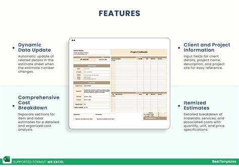 Project Estimate Excel Template Best Templates