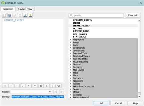 Batch Processing Qgis Expression Builder Inputraster Returns Gibberish Filenames