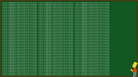 Bart Simpson Blank Chalkboard