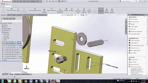 Solidworks Curved Slot Mate Solidworks Curved Slot Mate