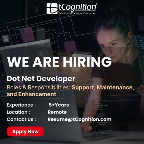 Tcognition On Linkedin Dotnetdeveloper Job Placement Engineers