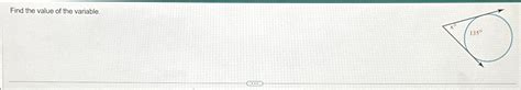 Solved Find The Value Of The Variable Chegg