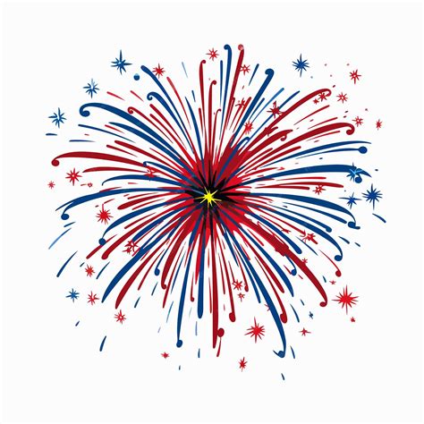 Premium Vector Firework Flat Vector Illustration Firework Hand