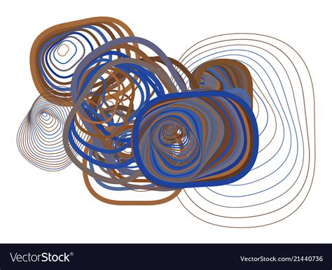 Abstract Conceptual Geometric Rounded Rectangle Vector Image