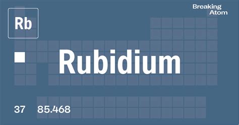 Rubidium Rb Atomic Number 37