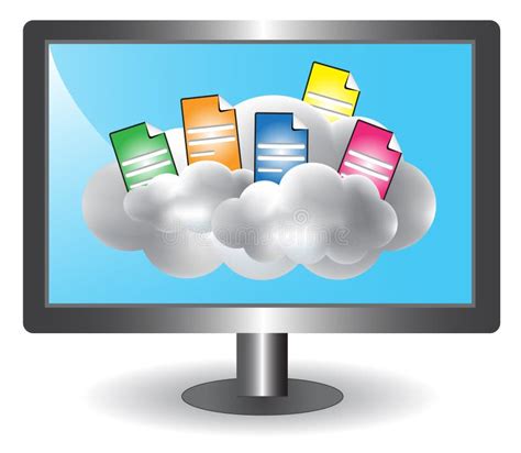 Cloud Computing Concept Illustration Stock Vector Illustration Of Docs Data 22928897
