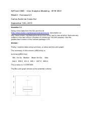 Homework W3 Pdf GATech OMS Intro Analytics Modeling ISYE 6501