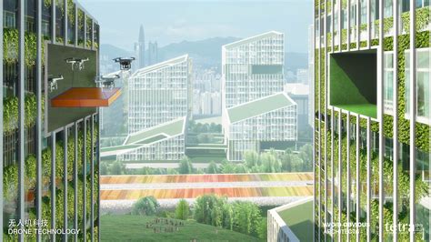 Gallery Of China Envisions A Futuristic Carbon Neutral City With A Technologically Innovative