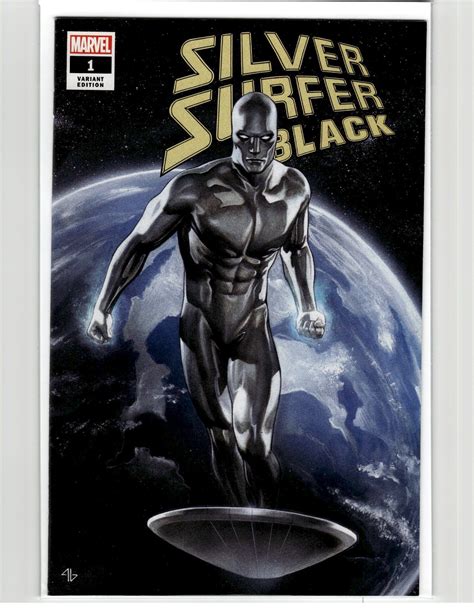 Silver Surfer Black 1 Granov Cover 2019 Silver Surfer Comic Books