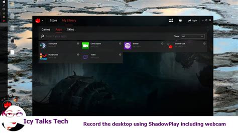 How To Record The Desktop Using Shadowplay Including Webcam Icy Talks Tech 20151111 YouTube