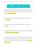 AAPC Chapter Review Exam Questions And Answers Graded A AAPC Stuvia US