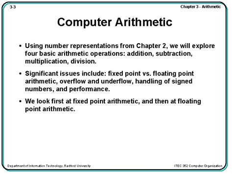 Chapter 3 Arithmetic 3 1 Principles Of Computer