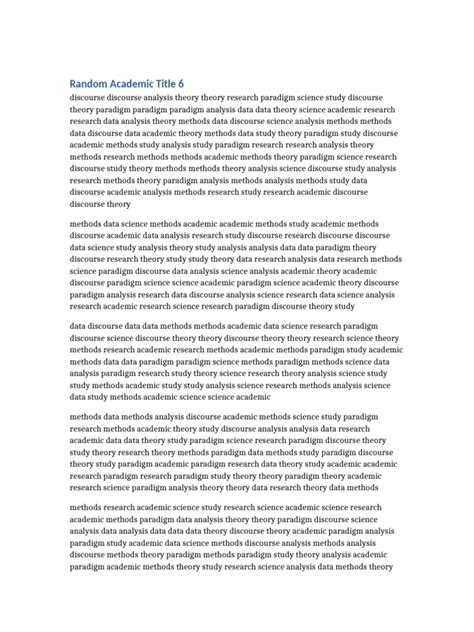Randomacademicdocument6 Pdf Science Data Science