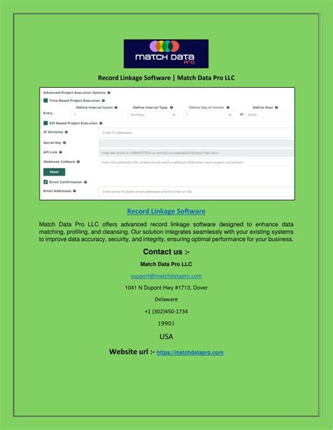 Ppt Record Linkage Software Match Data Pro Llc Powerpoint