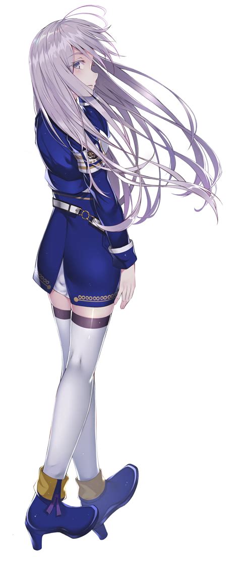 Safebooru 1girl 86 Eightysix Antenna Hair Armband Bangs Blue Eyes